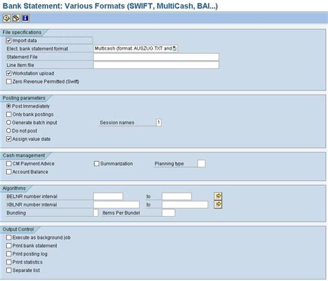 Electronic Bank Statement Upload And Deletion SAP Community