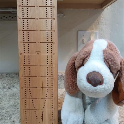 Folding Cribbage Board Personalized Hardwood Game With Metal Pegs Card