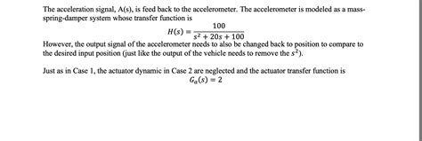 Solved This Is The Matlab Code For Case 2 Accelerometer