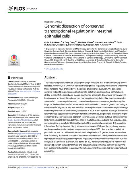 Pdf Genomic Dissection Of Conserved Transcriptional Regulation In