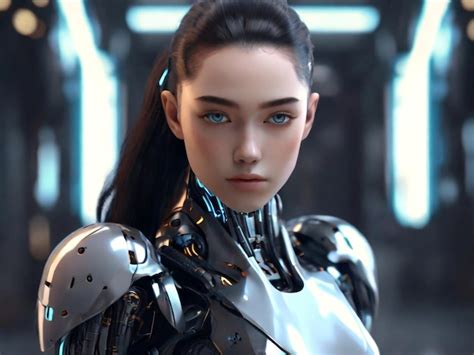 Premium Photo Humanoid Metallic Robot