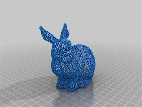 Free Stl File Stanford Easter Bunny Voronoi 🎨・3d Printable Object To