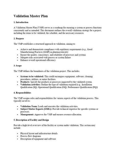 validation master plan pdf verification and validation engineering