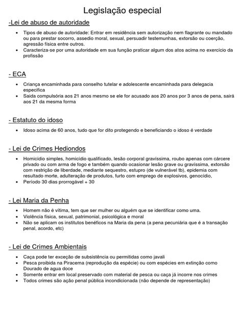 Resumo Legislação Especial Pdf Pdf Extorsão Crimes