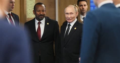 Xvi саммит БРИКС Встреча президента РФ В Путина с премьер министром Эфиопии А А Али