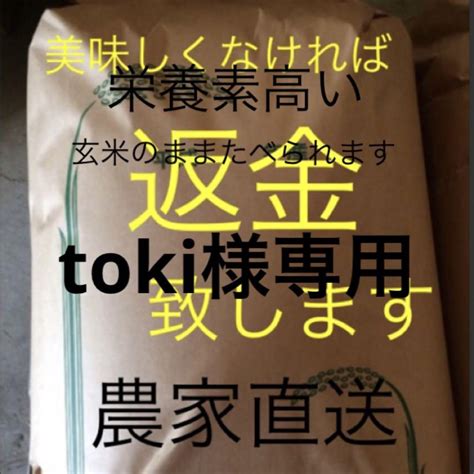 Toki様専用 新米農薬無し純こしひかり30㎏ 玄米