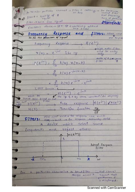 SOLUTION Dsp Filter Design Note Studypool