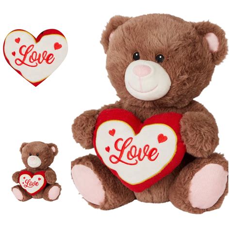 Miś pluszowy z sercem pluszak z napisem Love You Miękki cm Inny producent Sklep EMPIK