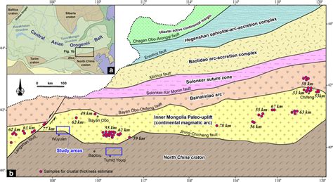 Tectonic Map Of The Study Area A Regional Tectonic Map Of The Central