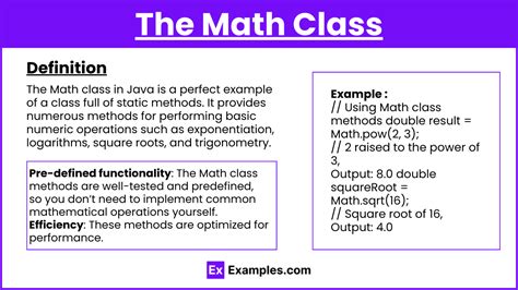 Unit 24 Defining An Objects Behavior Using Methods Including Static And Math Class Notes