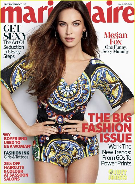 Megan Fox Covers Marie Claire Uk March 2013 Photo 2800723 Magazine