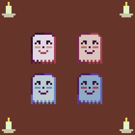 Pixilart Friendly Ghosts By Rainbow Spells