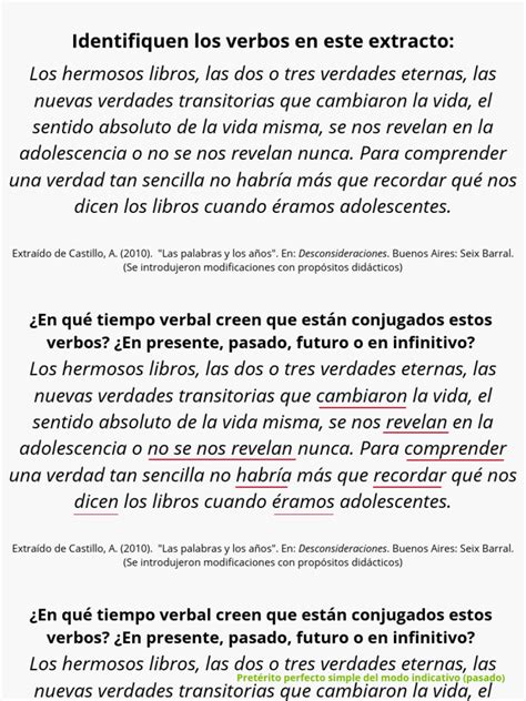 Errores Comunes Tiempos Verbales Pdf Verbo Relaciones Sintácticas