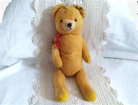 Old Teddy Bear Antique Soft Mohair Bear Toy Jointed Old Tedy Etsy