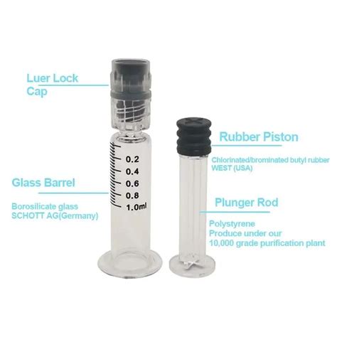 10mldisposable Borosilicate Glass Prefilled Syringes With Luer Lock