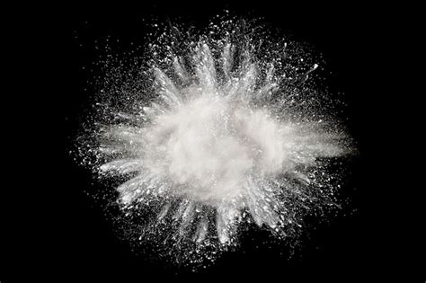Premium Photo White Powder Explosion Cloud