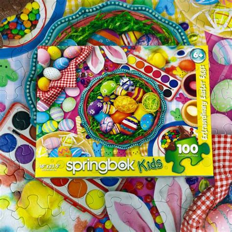 Extraordinary Easter Eggs 100 Piece Jigsaw Puzzle By Springbok Puzzle Warehouse