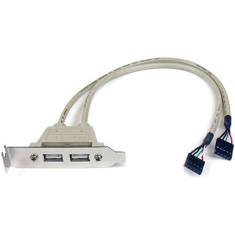 Startech Com 2 Port Usb A Female Low Profile Slot Plate Adapteradd Two