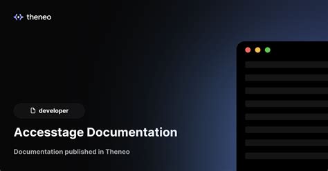 Accesstage Documentation