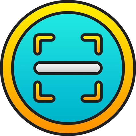 Gradient Yellow And Blue Scan Circle Icon Or Symbol 24458252 Vector Art At Vecteezy