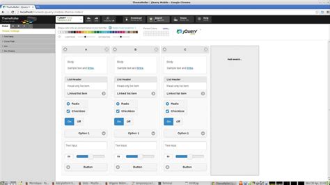 Jquery Mobile Theme Roller Issue 186 Youtube