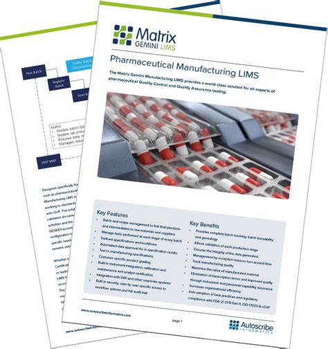 Pharmaceutical LIMS Drug Lab LIMS Autoscribe Informatics Autoscribe Informatics