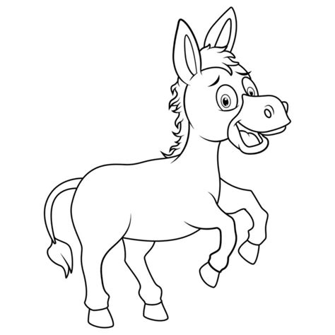 Donkey Outline Clip Art 13100 Jackass Donkey Stock Illustrations