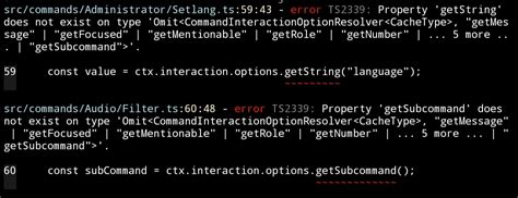 Error Fetching Argument Using Options Getstring And More Issue Discordjs Discord Js