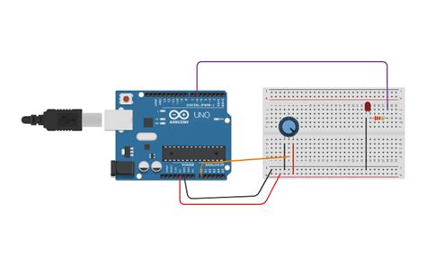 Circuit Design Pratica 1 Pwm Na Arduino Tinkercad
