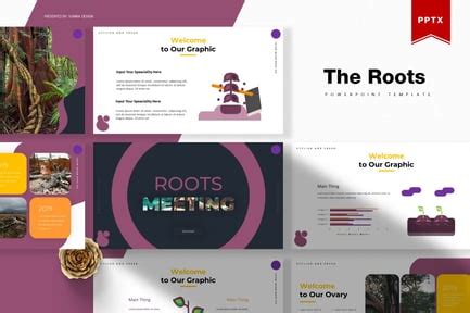 The Roots Powerpoint Template Incl Plant And Vector Envato