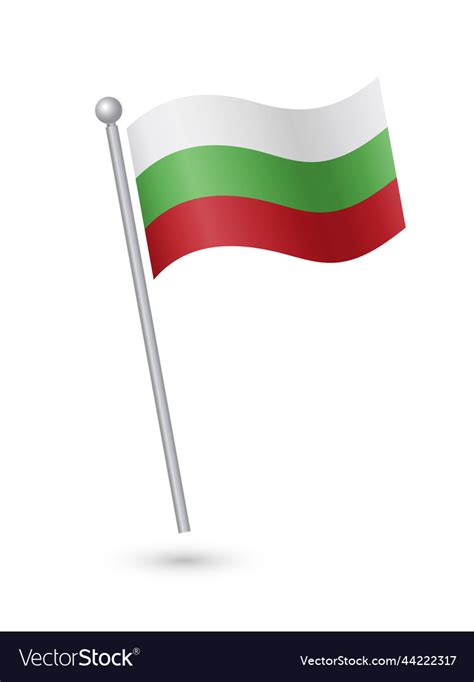 Bulgaria Flag Royalty Free Vector Image VectorStock
