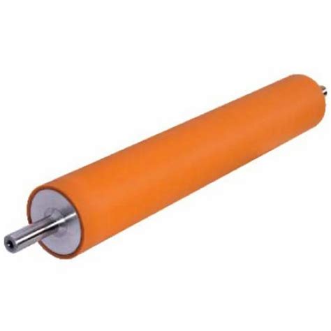 85 Degree Shore A Orange Silicone Rubber Roller For Printing Size