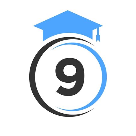 Premium Vector Letter 9 Education Logo Template Education Logotype