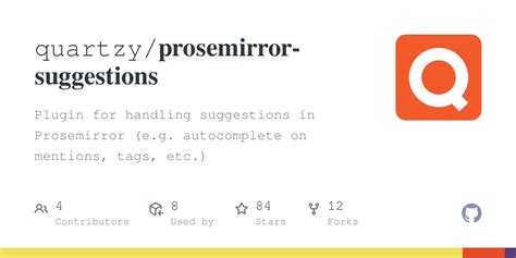 Github Quartzyprosemirror Suggestions Plugin For Handling
