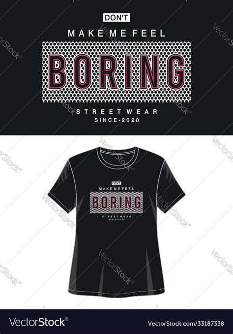 Boring Royalty Free Vector Image Vectorstock