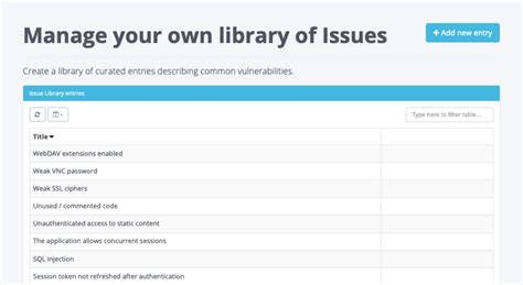 Searchable Database Of Reusable Issue Descriptions Dradis