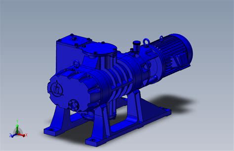 台州星光ZJP300罗茨真空泵 SOLIDWORKS 2018 模型图纸下载 懒石网