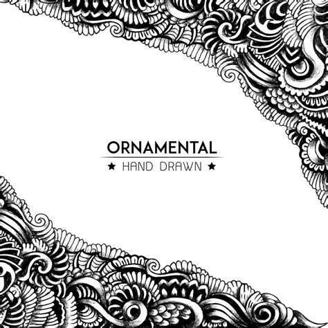 장식적인 손으로 그린 배경 무료 벡터