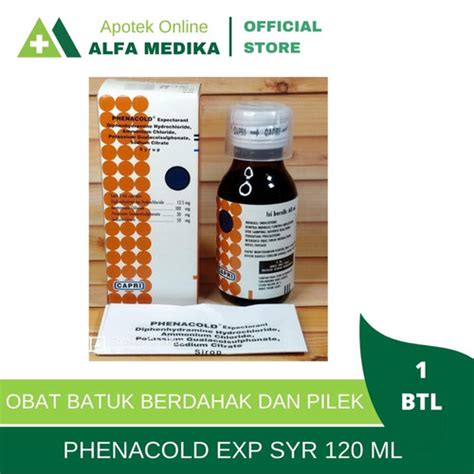 Jual Phenacold Ekspektoran 120 Ml Sirup Obat Batuk Dan Pilek