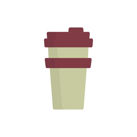 Coffee Mug Flat Illustration Of A Cup For A Drink Water Vector