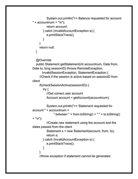 Distributed Banking System Using Rmi Project Pdf