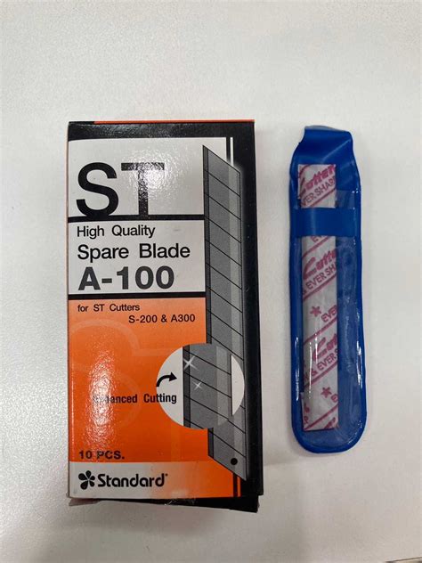 St ใบมีดคัตเตอร์ 45องศา ขนาดเล็ก รุ่น A 100 ซอง Line Shopping