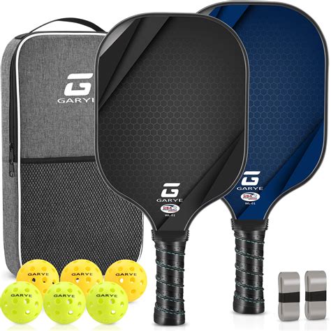 Garye Pickleball Paddles Set Of 2 Usapa Approved Carbon