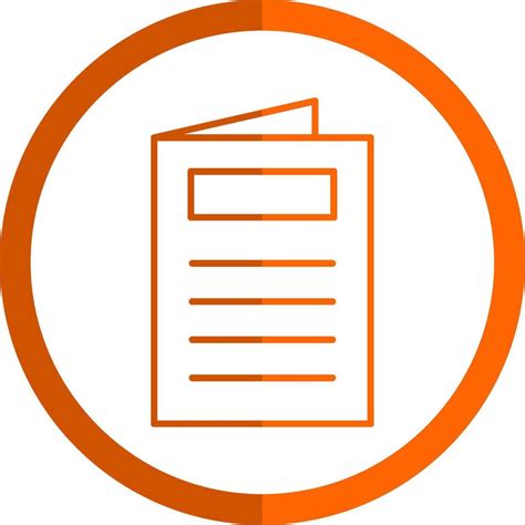 Postcard Line Orange Circle Icon 42984902 Vector Art At Vecteezy