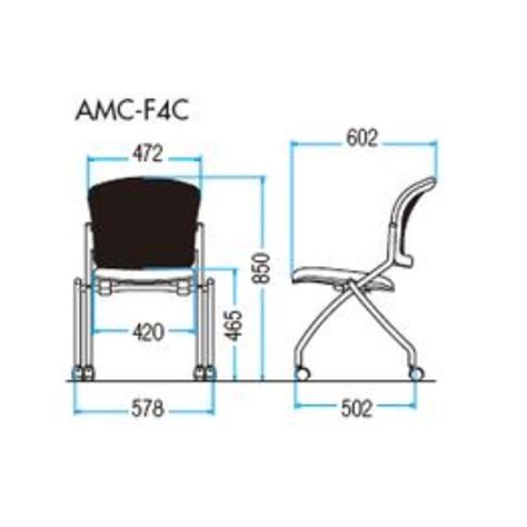 【4脚セット】tokio 藤沢工業 ミーティングチェア Amcシリーズ 4本足タイプ Amc F4c オフィス家具やオフィス用品なら
