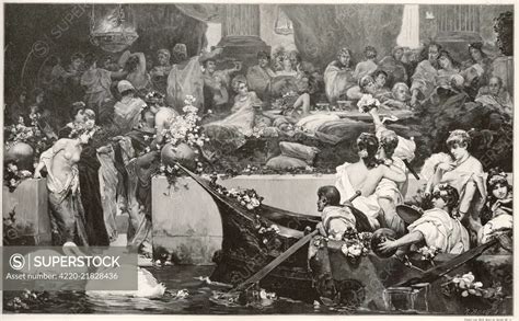 Roman Orgy Date Circa Bc Superstock