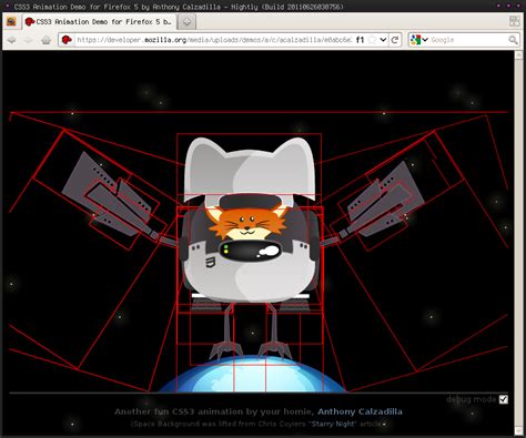 Rofox A Css3 Animations Demo Mozilla Hacks The Web Developer Blog