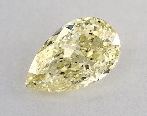 Gia 212 Carat Fancy Intense Yellow Si2 Pear Shaped Diamond