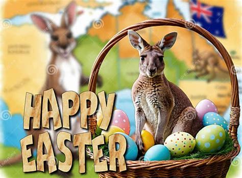 A Representation Of Australian Easter There Is The Easter Kangaroo Instead Of The Classic