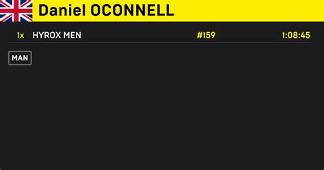 Daniel Oconnell Hyrox Pro Athlete